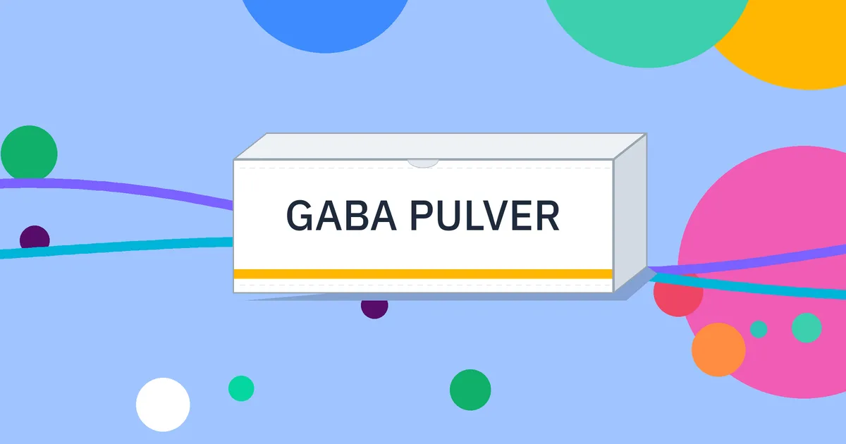 Symbolbild: Packung mit der Aufschrift GABA PULVER (PZN 07583424) – Verfügbarkeit und Bezug in Apotheken in Frankfurt am Main