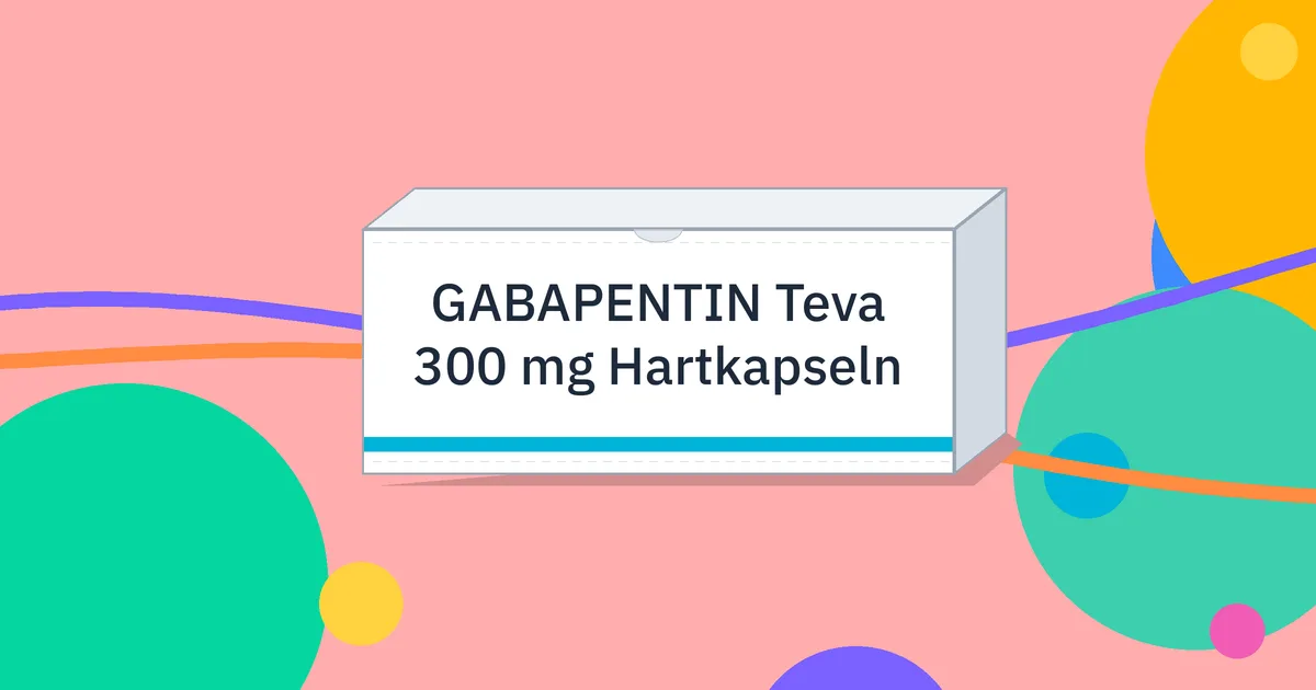 Symbolbild: Packung mit der Aufschrift GABAPENTIN Teva 300 mg Hartkapseln (PZN 01465557) – Verfügbarkeit und Bezug in Apotheken in Frankfurt am Main