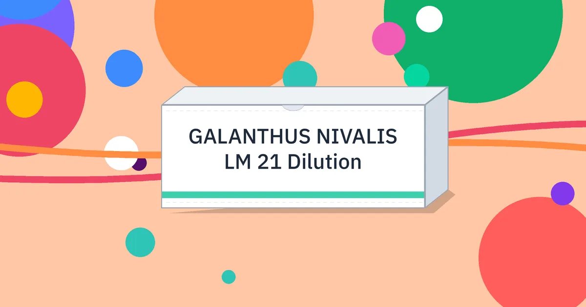 Symbolbild: Packung mit der Aufschrift GALANTHUS NIVALIS LM 21 Dilution (PZN 13494914) – Verfügbarkeit und Bezug in Apotheken in Frankfurt am Main