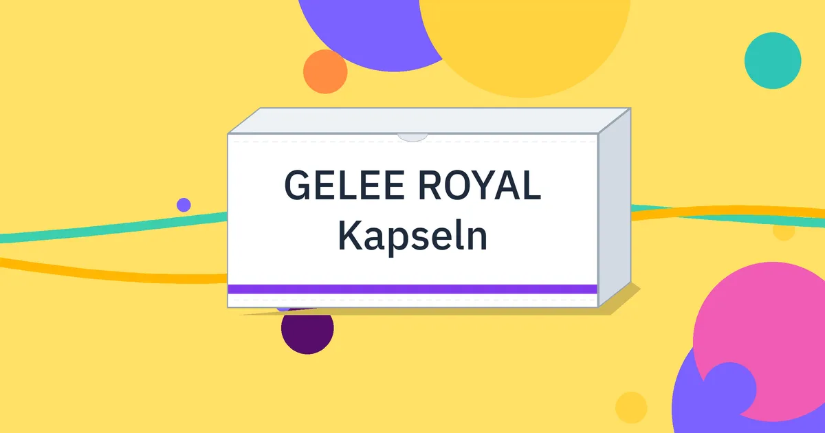 Symbolbild: Packung mit der Aufschrift GELEE ROYAL Kapseln (PZN 15388783) – Verfügbarkeit und Bezug in Apotheken in Frankfurt am Main