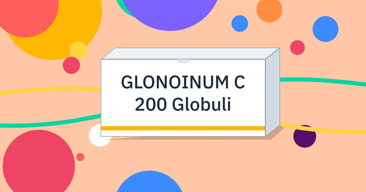 Symbolbild: Packung mit der Aufschrift GLONOINUM C 200 Globuli (PZN 04218902) – Verfügbarkeit und Bezug in Apotheken in Frankfurt am Main