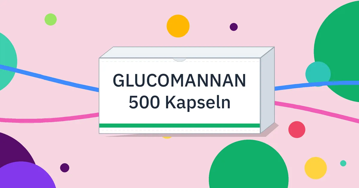 Symbolbild: Packung mit der Aufschrift GLUCOMANNAN 500 Kapseln (PZN 10391361) – Verfügbarkeit und Bezug in Apotheken in Frankfurt am Main