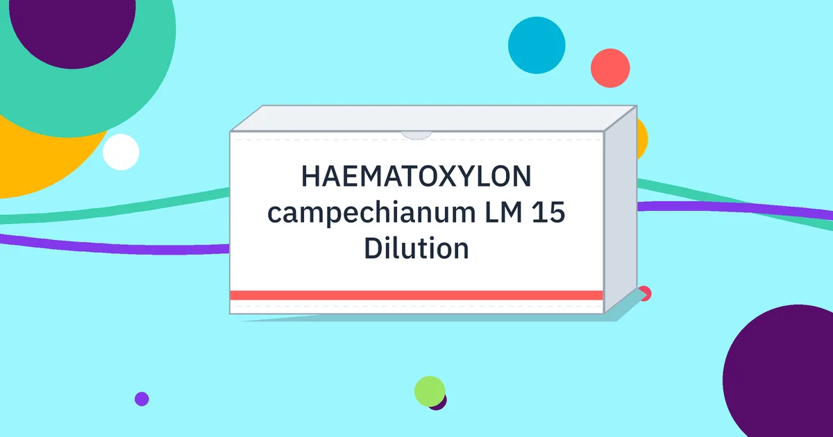 Symbolbild: Packung mit der Aufschrift HAEMATOXYLON campechianum LM 15 Dilution (PZN 13549348) – Verfügbarkeit und Bezug in Apotheken in Frankfurt am Main