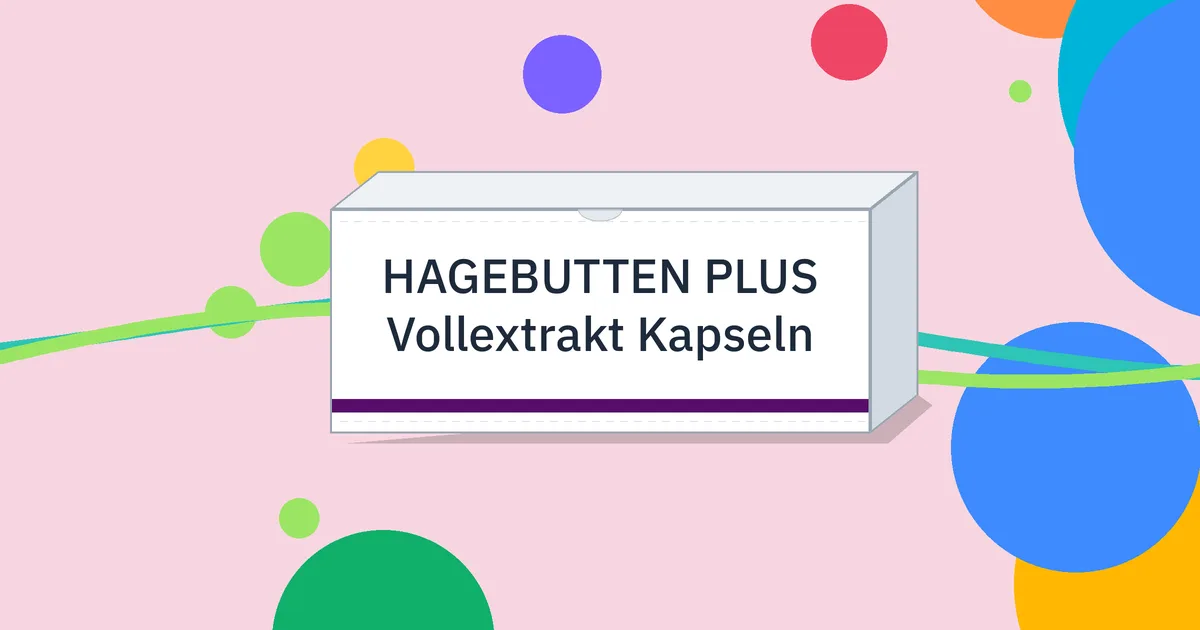 Symbolbild: Packung mit der Aufschrift HAGEBUTTEN PLUS Vollextrakt Kapseln (PZN 08822813) – Verfügbarkeit und Bezug in Apotheken in Frankfurt am Main