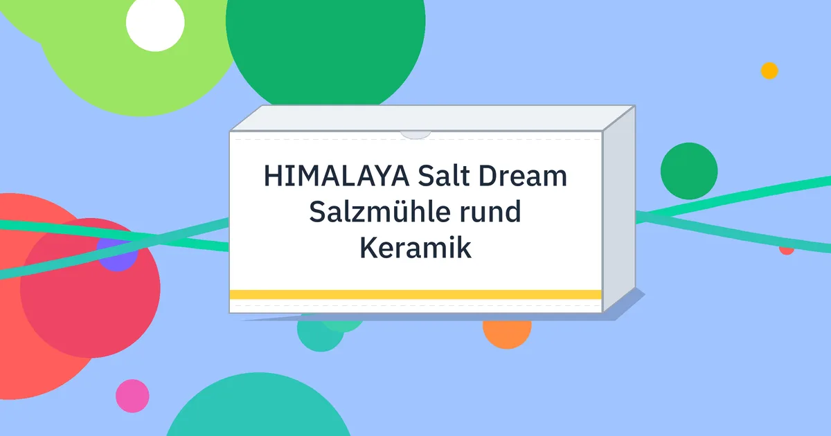 Symbolbild: Packung mit der Aufschrift HIMALAYA Salt Dream Salzmühle rund Keramik (PZN 10304362) – Verfügbarkeit und Bezug in Apotheken in Frankfurt am Main
