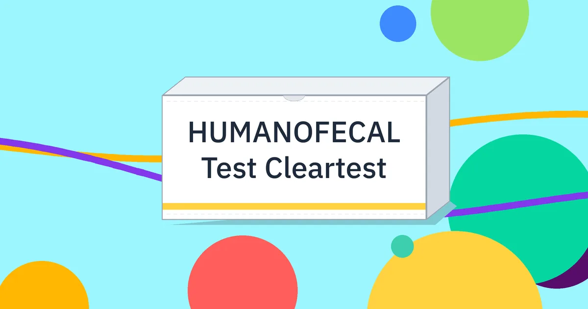 Symbolbild: Packung mit der Aufschrift HUMANOFECAL Test Cleartest (PZN 04031440) – Verfügbarkeit und Bezug in Apotheken in Frankfurt am Main