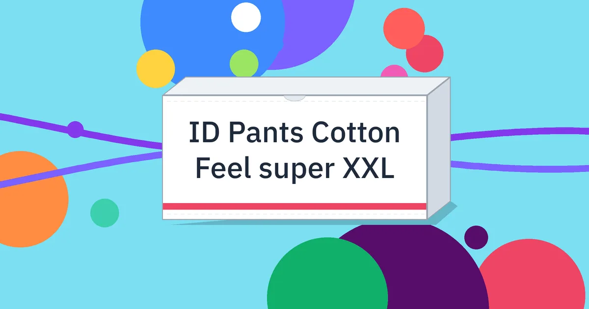 Symbolbild: Packung mit der Aufschrift ID Pants Cotton Feel super XXL (PZN 17969952) – Verfügbarkeit und Bezug in Apotheken in Frankfurt am Main
