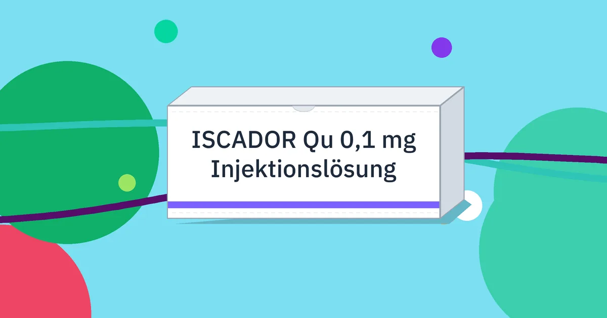 Symbolbild: Packung mit der Aufschrift ISCADOR Qu 0,1 mg Injektionslösung (PZN 20141091) – Verfügbarkeit und Bezug in Apotheken in Frankfurt am Main
