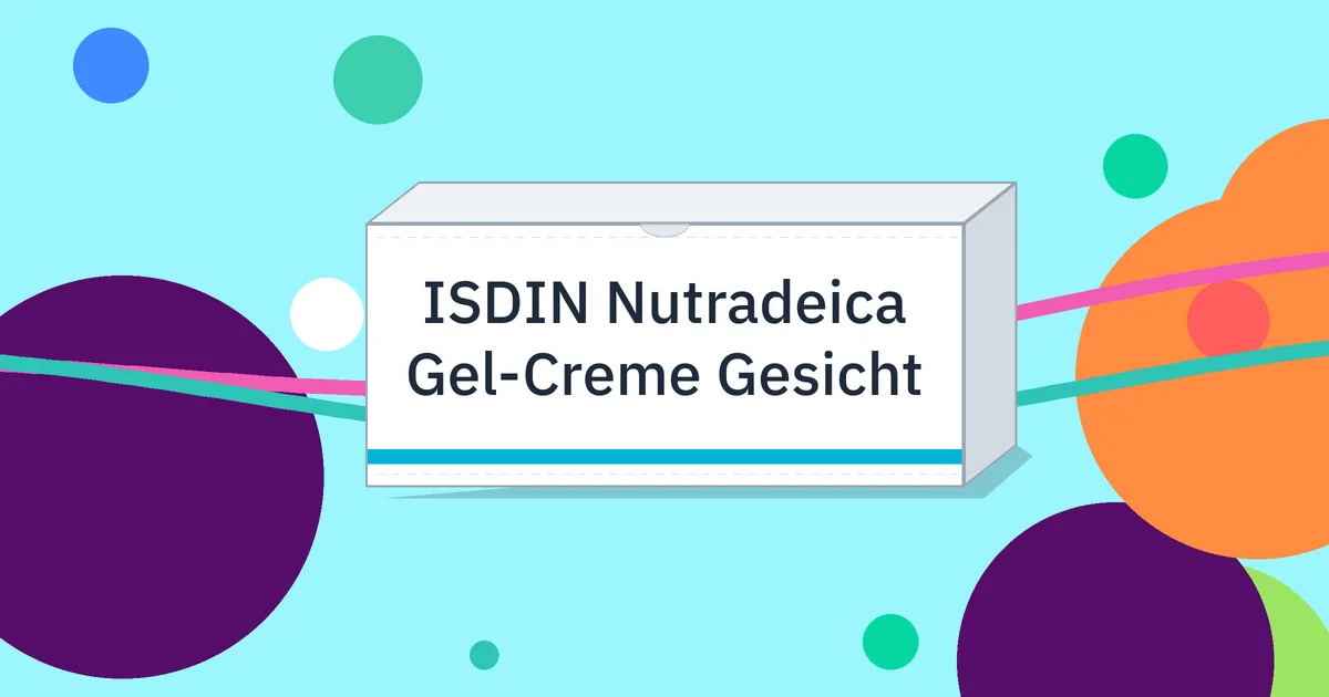 Symbolbild: Packung mit der Aufschrift ISDIN Nutradeica Gel-Creme Gesicht (PZN 14373644) – Verfügbarkeit und Bezug in Apotheken in Frankfurt am Main