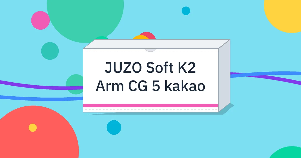Symbolbild: Packung mit der Aufschrift JUZO Soft K2 Arm CG 5 kakao (PZN 15512378) – Verfügbarkeit und Bezug in Apotheken in Frankfurt am Main