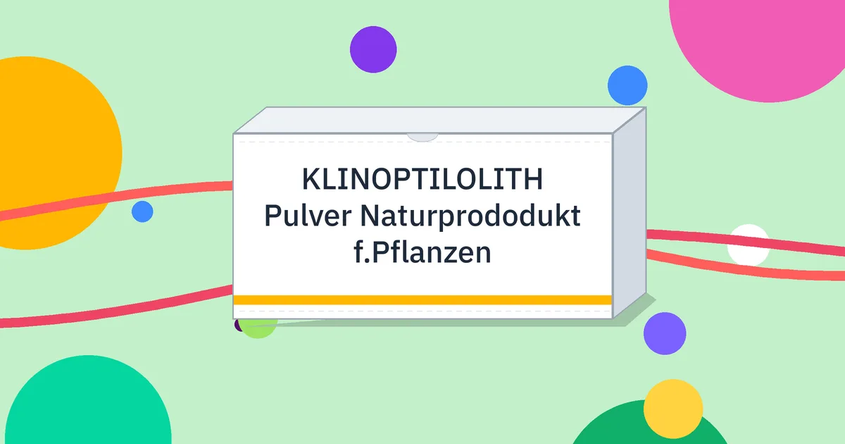 Symbolbild: Packung mit der Aufschrift KLINOPTILOLITH Pulver Naturprododukt f.Pflanzen (PZN 15737456) – Verfügbarkeit und Bezug in Apotheken in Frankfurt am Main