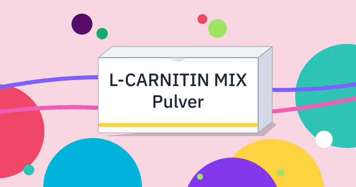 Symbolbild: Packung mit der Aufschrift L-CARNITIN MIX Pulver (PZN 07551200) – Verfügbarkeit und Bezug in Apotheken in Frankfurt am Main