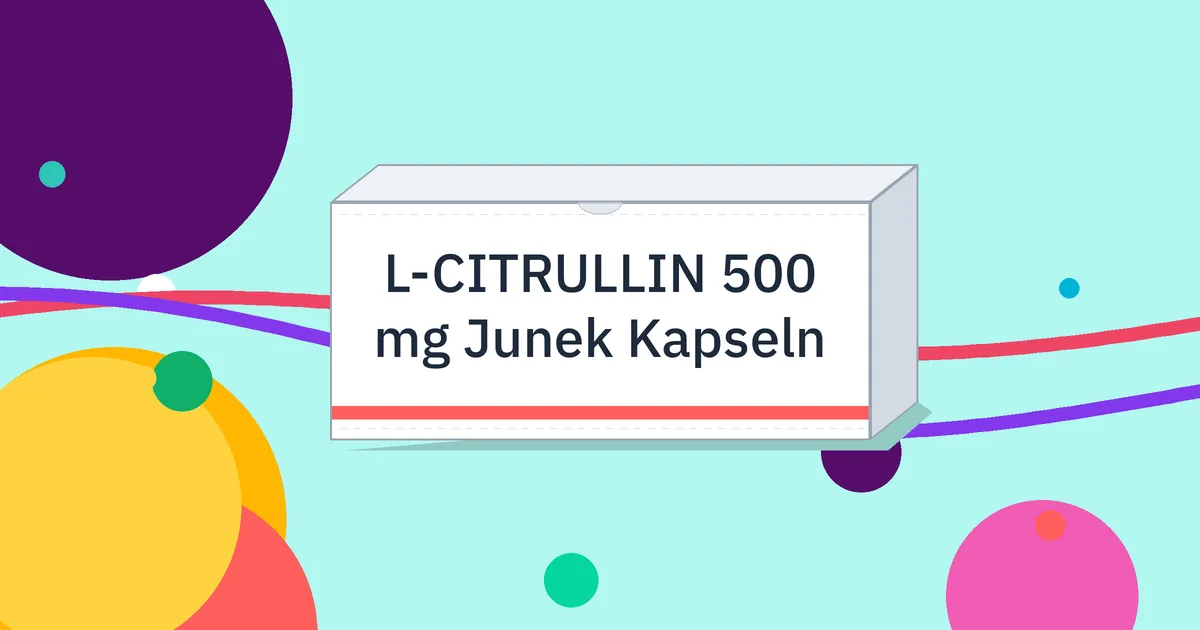 Symbolbild: Packung mit der Aufschrift L-CITRULLIN 500 mg Junek Kapseln (PZN 07076377) – Verfügbarkeit und Bezug in Apotheken in Frankfurt am Main
