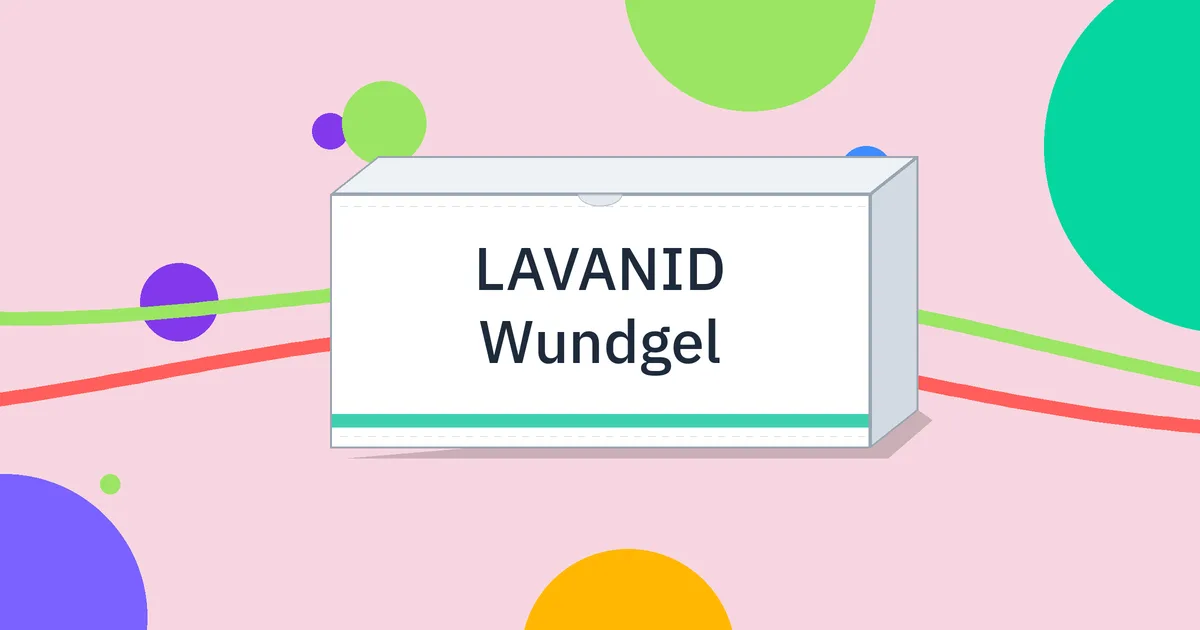 Symbolbild: Packung mit der Aufschrift LAVANID Wundgel (PZN 17840589) – Verfügbarkeit und Bezug in Apotheken in Frankfurt am Main