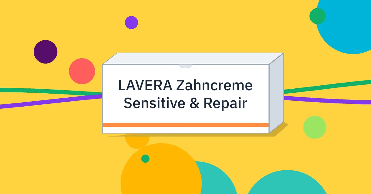 Symbolbild: Packung mit der Aufschrift LAVERA Zahncreme Sensitive & Repair (PZN 17928628) – Verfügbarkeit und Bezug in Apotheken in Frankfurt am Main