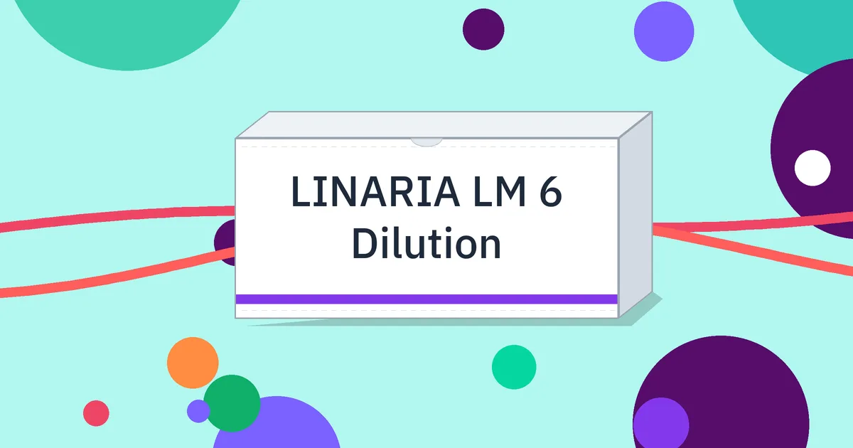 Symbolbild: Packung mit der Aufschrift LINARIA LM 6 Dilution (PZN 13529073) – Verfügbarkeit und Bezug in Apotheken in Frankfurt am Main