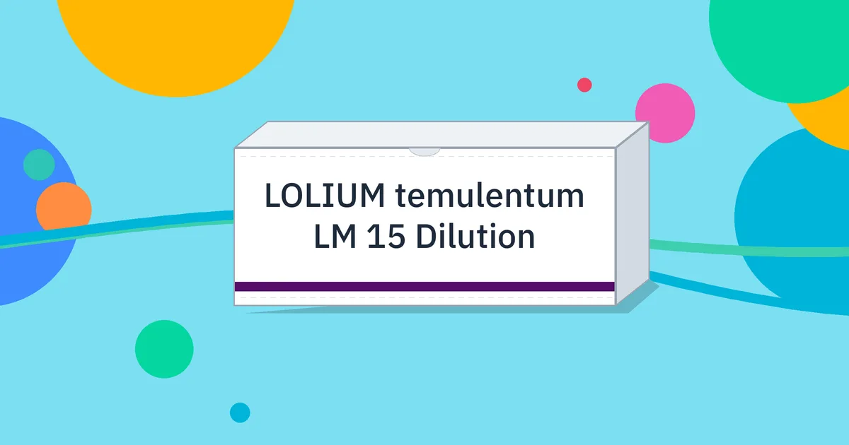Symbolbild: Packung mit der Aufschrift LOLIUM temulentum LM 15 Dilution (PZN 13535263) – Verfügbarkeit und Bezug in Apotheken in Frankfurt am Main