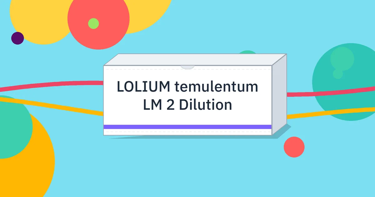 Symbolbild: Packung mit der Aufschrift LOLIUM temulentum LM 2 Dilution (PZN 13535139) – Verfügbarkeit und Bezug in Apotheken in Frankfurt am Main