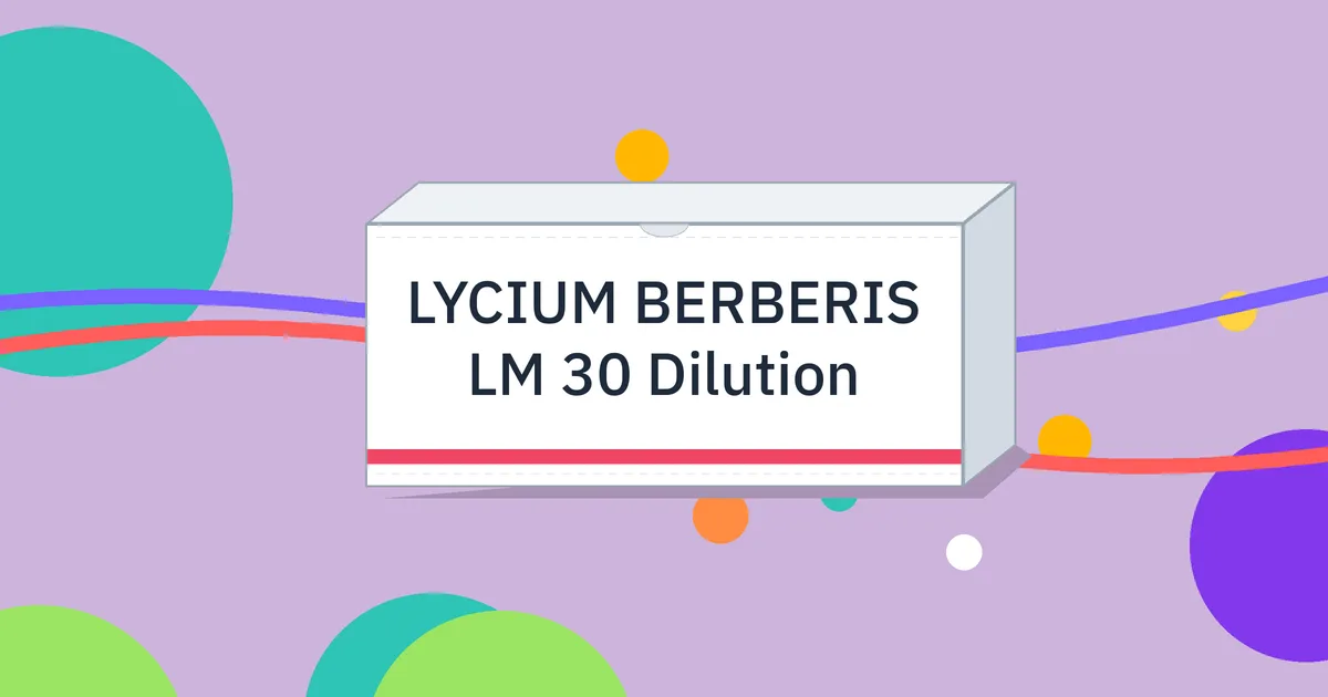 Symbolbild: Packung mit der Aufschrift LYCIUM BERBERIS LM 30 Dilution (PZN 13537339) – Verfügbarkeit und Bezug in Apotheken in Frankfurt am Main