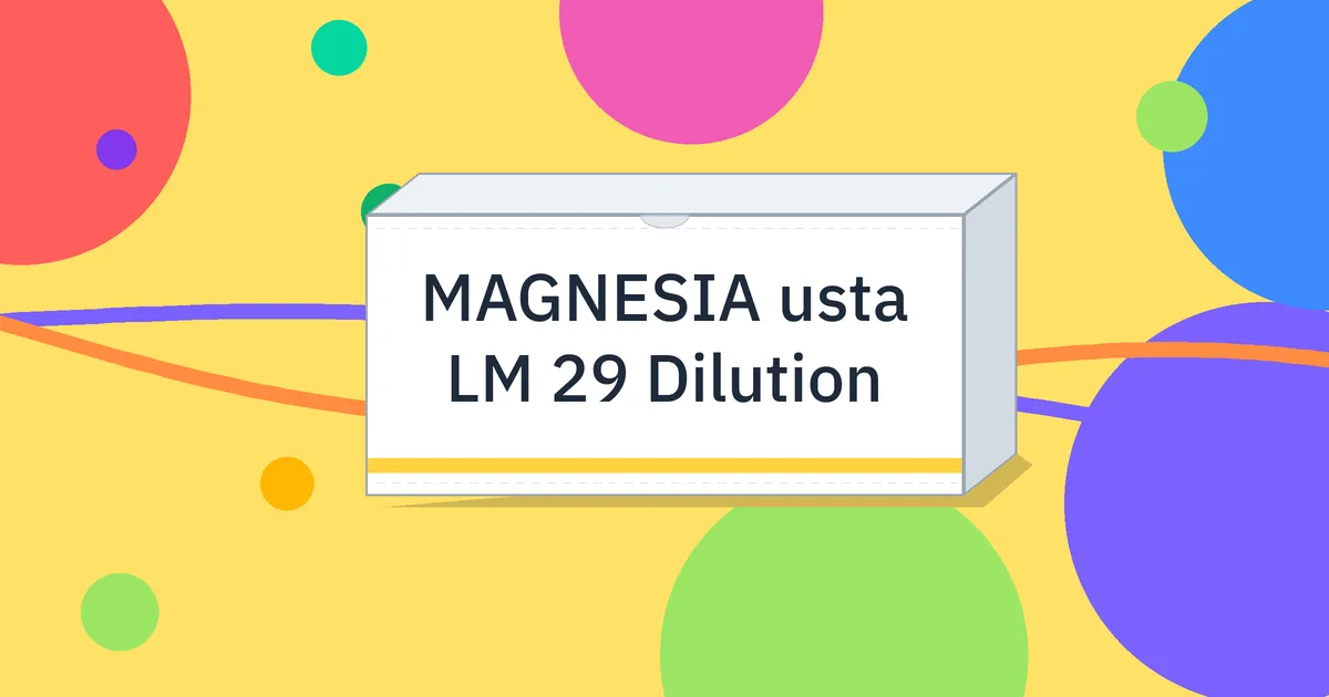 Symbolbild: Packung mit der Aufschrift MAGNESIA usta LM 29 Dilution (PZN 13539166) – Verfügbarkeit und Bezug in Apotheken in Frankfurt am Main