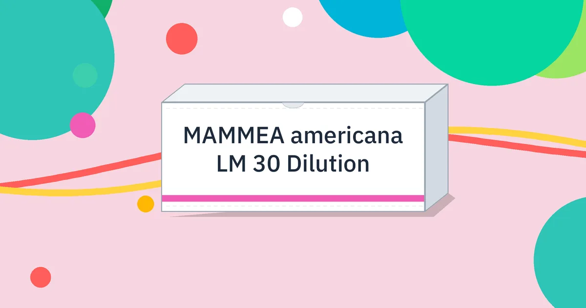 Symbolbild: Packung mit der Aufschrift MAMMEA americana LM 30 Dilution (PZN 13540560) – Verfügbarkeit und Bezug in Apotheken in Frankfurt am Main