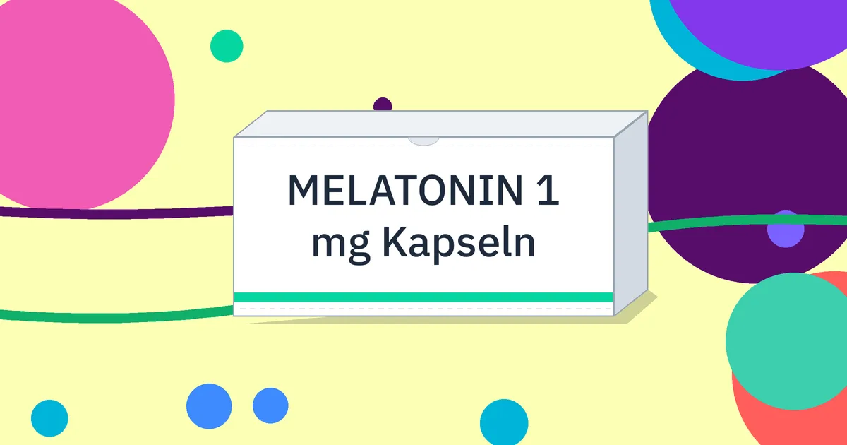 Symbolbild: Packung mit der Aufschrift MELATONIN 1 mg Kapseln (PZN 19371259) – Verfügbarkeit und Bezug in Apotheken in Frankfurt am Main