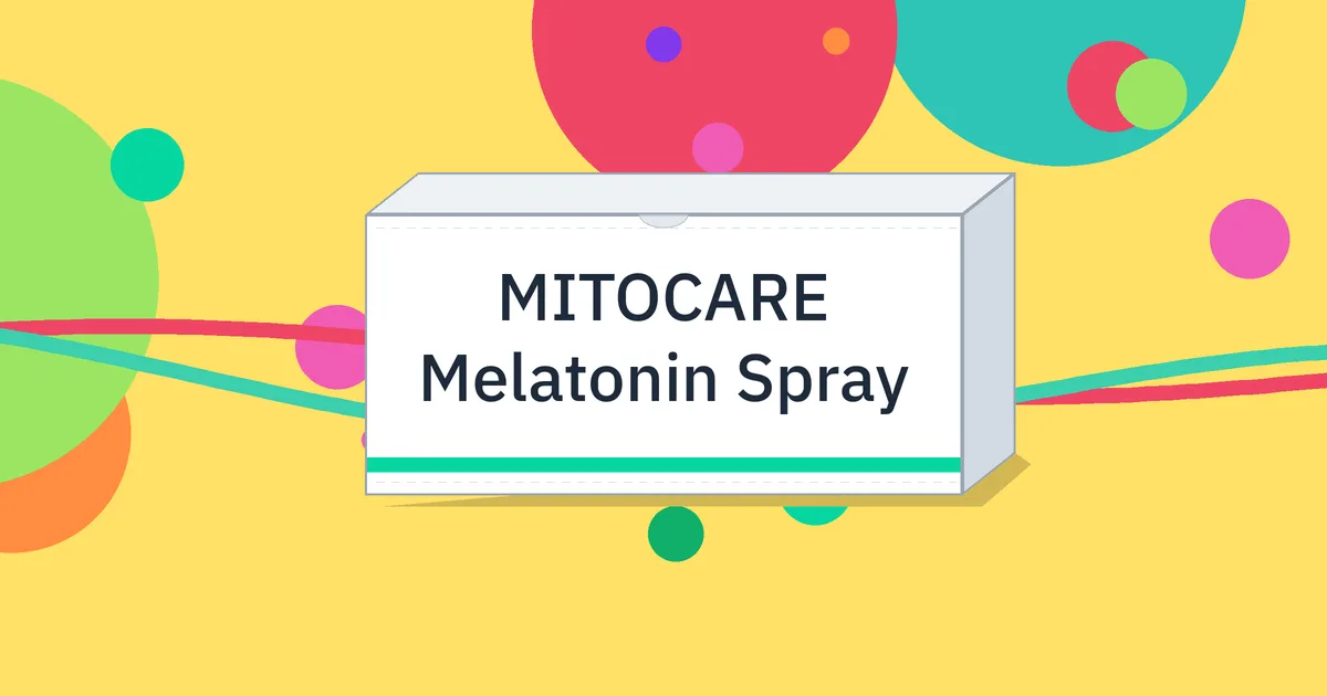 Symbolbild: Packung mit der Aufschrift MITOCARE Melatonin Spray (PZN 19075779) – Verfügbarkeit und Bezug in Apotheken in Frankfurt am Main