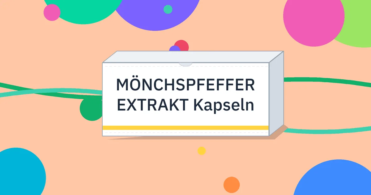 Symbolbild: Packung mit der Aufschrift MÖNCHSPFEFFER EXTRAKT Kapseln (PZN 15231768) – Verfügbarkeit und Bezug in Apotheken in Frankfurt am Main