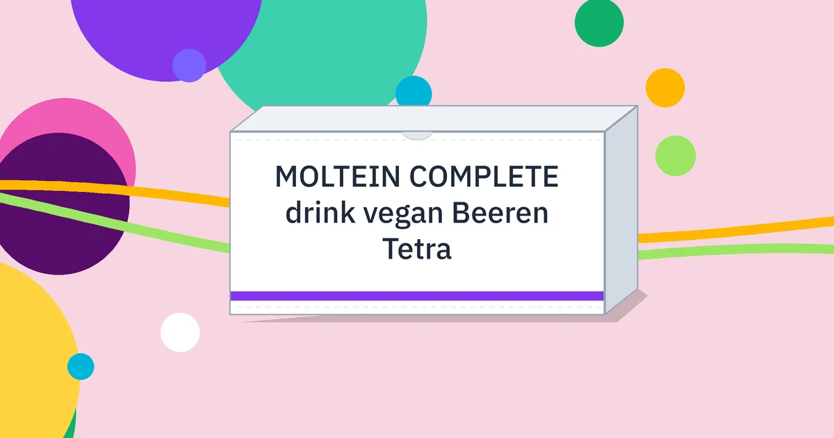 Symbolbild: Packung mit der Aufschrift MOLTEIN COMPLETE drink vegan Beeren Tetra (PZN 20352764) – Verfügbarkeit und Bezug in Apotheken in Frankfurt am Main
