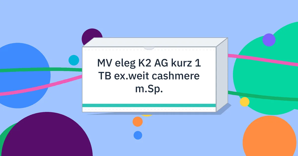 Symbolbild: Packung mit der Aufschrift MV eleg K2 AG kurz 1 TB ex.weit cashmere m.Sp. (PZN 15273583) – Verfügbarkeit und Bezug in Apotheken in Frankfurt am Main