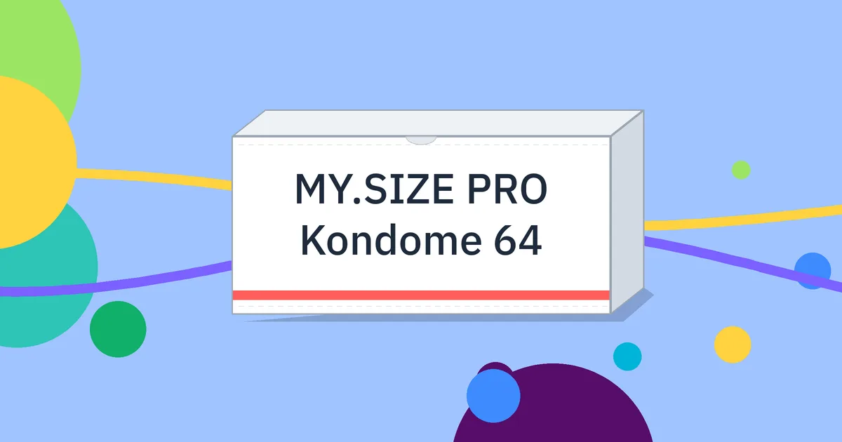 Symbolbild: Packung mit der Aufschrift MY.SIZE PRO Kondome 64 (PZN 17458217) – Verfügbarkeit und Bezug in Apotheken in Frankfurt am Main