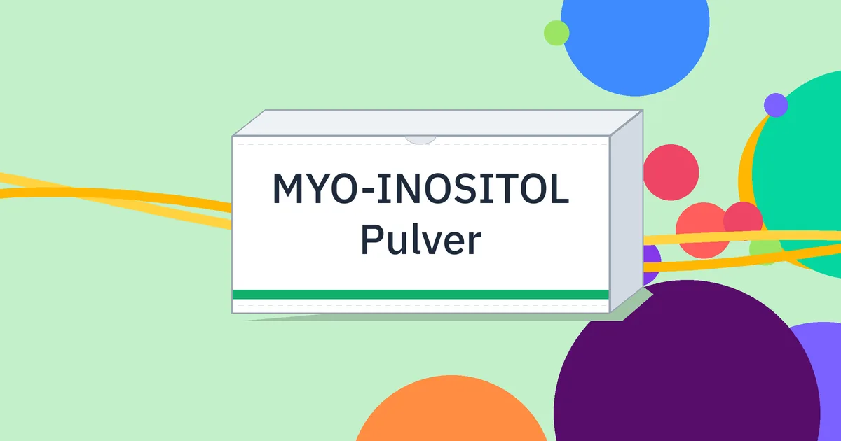 Symbolbild: Packung mit der Aufschrift MYO-INOSITOL Pulver (PZN 20518207) – Verfügbarkeit und Bezug in Apotheken in Frankfurt am Main