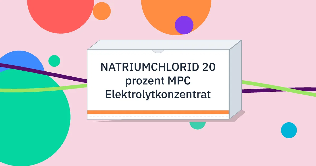Symbolbild: Packung mit der Aufschrift NATRIUMCHLORID 20 prozent MPC Elektrolytkonzentrat (PZN 03158351) – Verfügbarkeit und Bezug in Apotheken in Frankfurt am Main