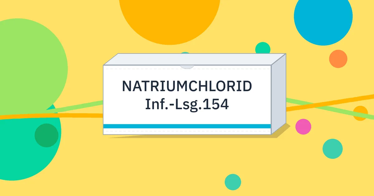 Symbolbild: Packung mit der Aufschrift NATRIUMCHLORID Inf.-Lsg.154 (PZN 07510810) – Verfügbarkeit und Bezug in Apotheken in Frankfurt am Main