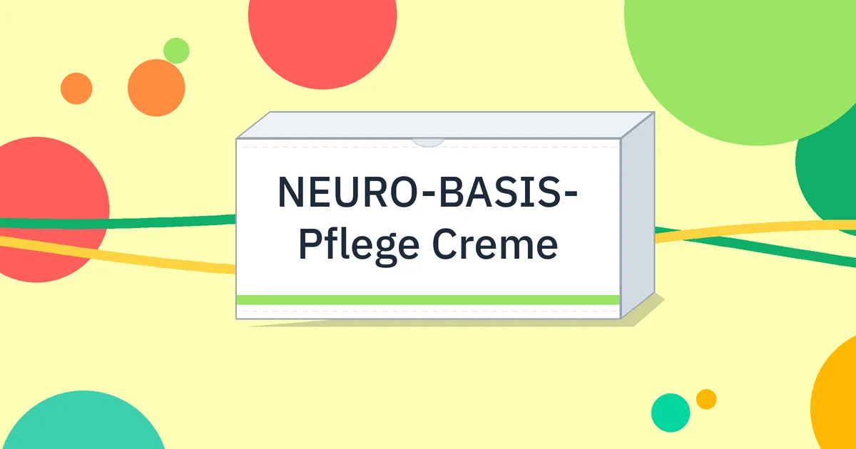 Symbolbild: Packung mit der Aufschrift NEURO-BASIS-Pflege Creme (PZN 19881026) – Verfügbarkeit und Bezug in Apotheken in Frankfurt am Main