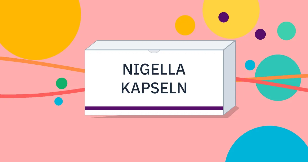 Symbolbild: Packung mit der Aufschrift NIGELLA KAPSELN (PZN 02222762) – Verfügbarkeit und Bezug in Apotheken in Frankfurt am Main