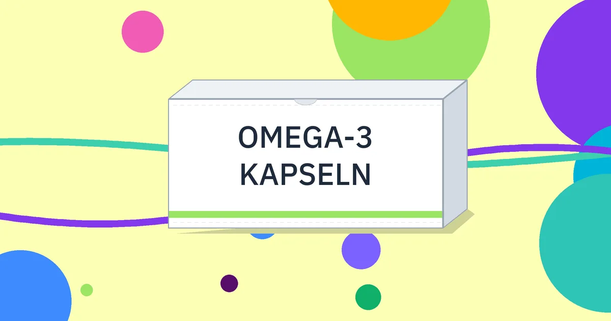 Symbolbild: Packung mit der Aufschrift OMEGA-3 KAPSELN (PZN 10323773) – Verfügbarkeit und Bezug in Apotheken in Frankfurt am Main