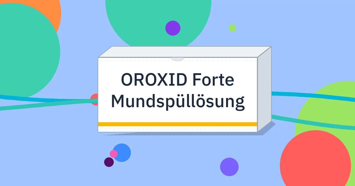 Symbolbild: Packung mit der Aufschrift OROXID Forte Mundspüllösung (PZN 19631944) – Verfügbarkeit und Bezug in Apotheken in Frankfurt am Main