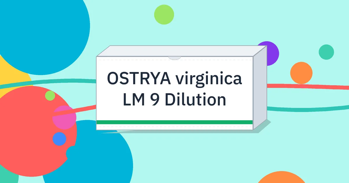 Symbolbild: Packung mit der Aufschrift OSTRYA virginica LM 9 Dilution (PZN 13628438) – Verfügbarkeit und Bezug in Apotheken in Frankfurt am Main