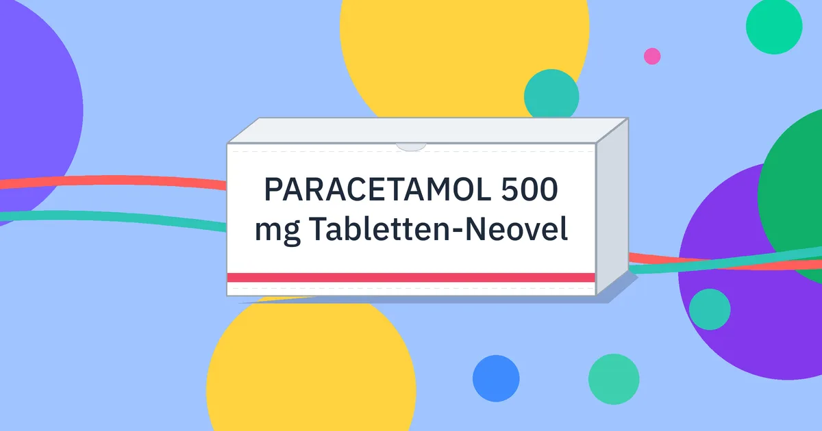 Symbolbild: Packung mit der Aufschrift PARACETAMOL 500 mg Tabletten-Neovel (PZN 14436876) – Verfügbarkeit und Bezug in Apotheken in Frankfurt am Main
