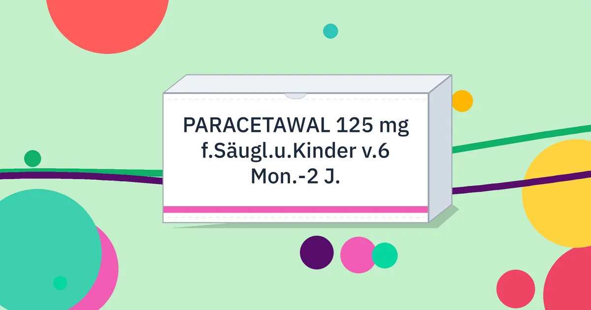 Symbolbild: Packung mit der Aufschrift PARACETAWAL 125 mg f.Säugl.u.Kinder v.6 Mon.-2 J. (PZN 14417270) – Verfügbarkeit und Bezug in Apotheken in Frankfurt am Main