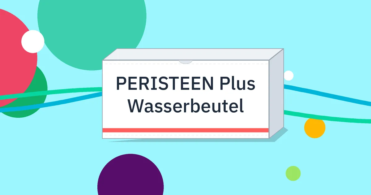 Symbolbild: Packung mit der Aufschrift PERISTEEN Plus Wasserbeutel (PZN 17938733) – Verfügbarkeit und Bezug in Apotheken in Frankfurt am Main