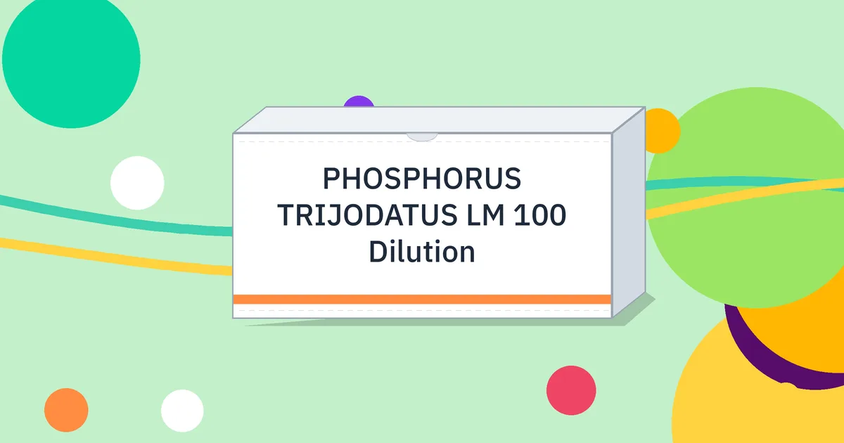 Symbolbild: Packung mit der Aufschrift PHOSPHORUS TRIJODATUS LM 100 Dilution (PZN 13035170) – Verfügbarkeit und Bezug in Apotheken in Frankfurt am Main