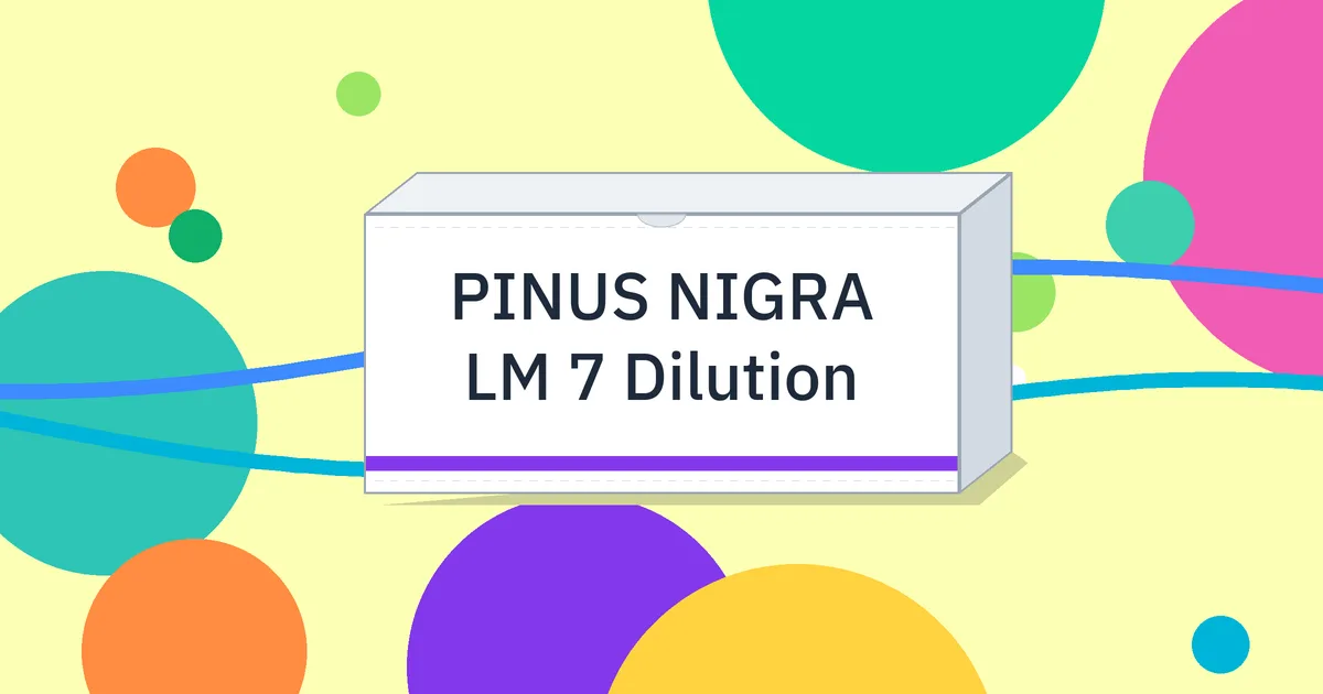Symbolbild: Packung mit der Aufschrift PINUS NIGRA LM 7 Dilution (PZN 13642444) – Verfügbarkeit und Bezug in Apotheken in Frankfurt am Main