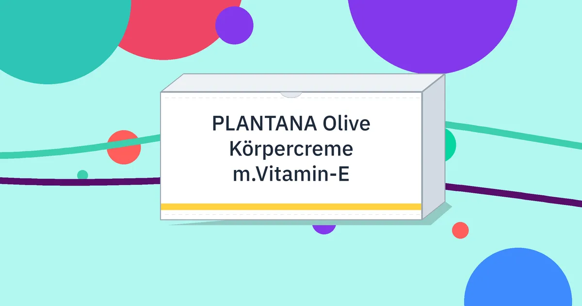 Symbolbild: Packung mit der Aufschrift PLANTANA Olive Körpercreme m.Vitamin-E (PZN 18232171) – Verfügbarkeit und Bezug in Apotheken in Frankfurt am Main