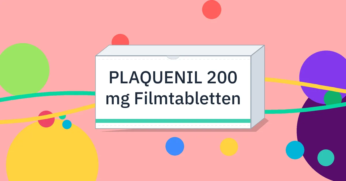 Symbolbild: Packung mit der Aufschrift PLAQUENIL 200 mg Filmtabletten (PZN 09510808) – Verfügbarkeit und Bezug in Apotheken in Frankfurt am Main