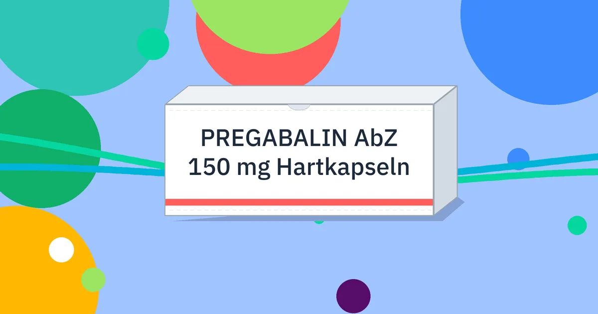 Symbolbild: Packung mit der Aufschrift PREGABALIN AbZ 150 mg Hartkapseln (PZN 10327038) – Verfügbarkeit und Bezug in Apotheken in Frankfurt am Main