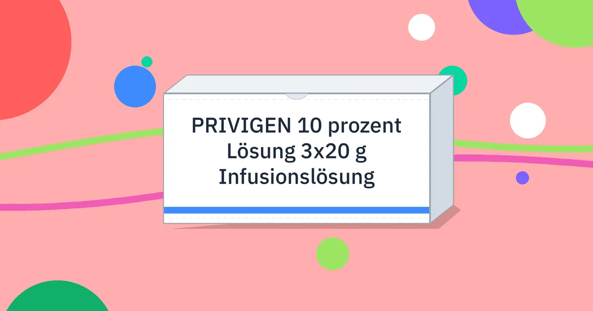 Symbolbild: Packung mit der Aufschrift PRIVIGEN 10 prozent Lösung 3x20 g Infusionslösung (PZN 11367235) – Verfügbarkeit und Bezug in Apotheken in Frankfurt am Main