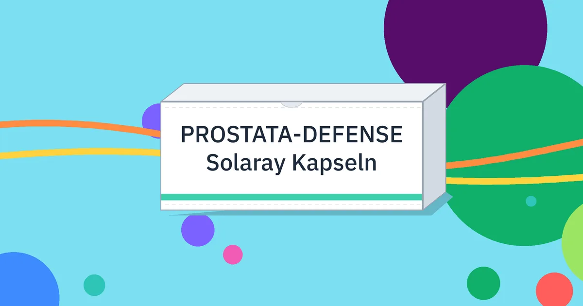 Symbolbild: Packung mit der Aufschrift PROSTATA-DEFENSE Solaray Kapseln (PZN 19760133) – Verfügbarkeit und Bezug in Apotheken in Frankfurt am Main