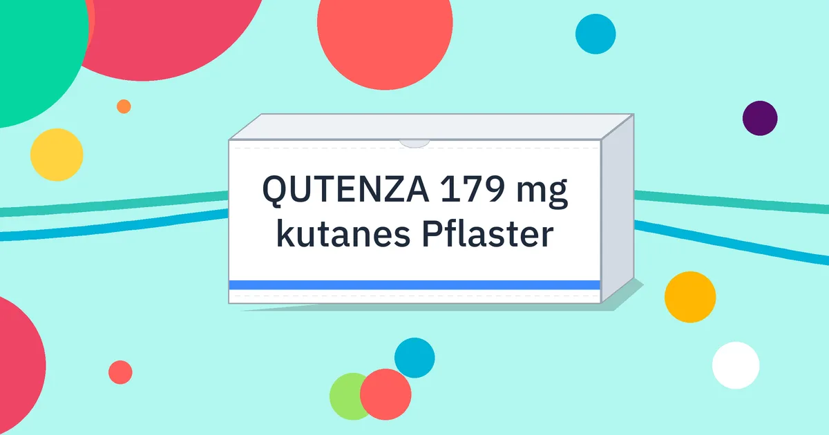 Symbolbild: Packung mit der Aufschrift QUTENZA 179 mg kutanes Pflaster (PZN 13830097) – Verfügbarkeit und Bezug in Apotheken in Frankfurt am Main